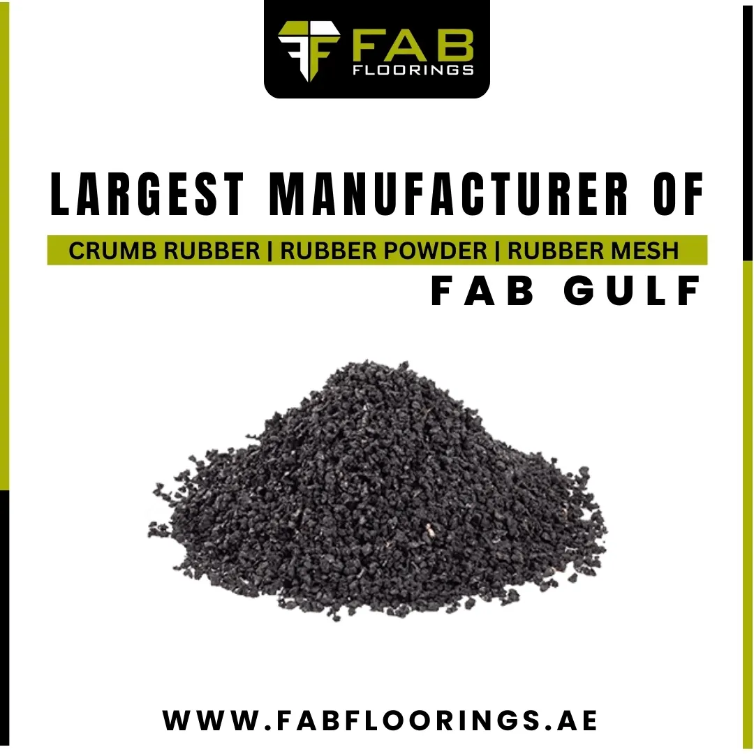 Crumb Rubber Supplier & Manufacturer in UAE | Fab Floorings